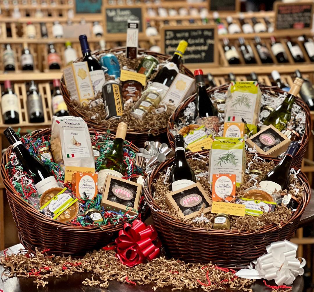 Wine Cheese Meat Baskets